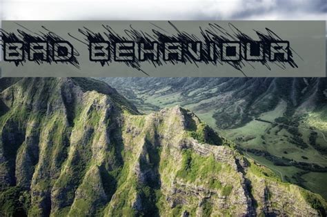 Bad Behaviour Font