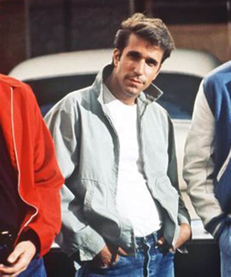 Henry Winkler Happy Days 1974 Fonzie Cotton Jacket Usa Leather Factory