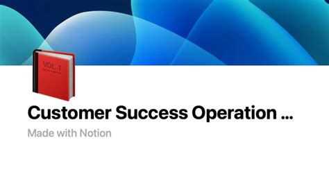dmitrii matua on linkedin customer success operation management notion