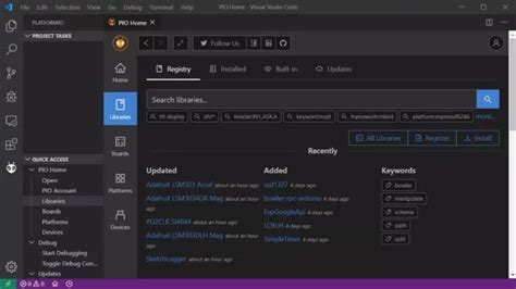 Platformio в Visual Studio Code для программирования Arduino