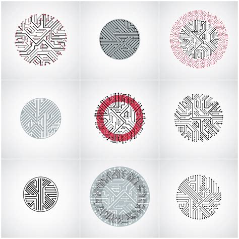 Premium Vector Collection Of Vector Microchip Designs Cpu