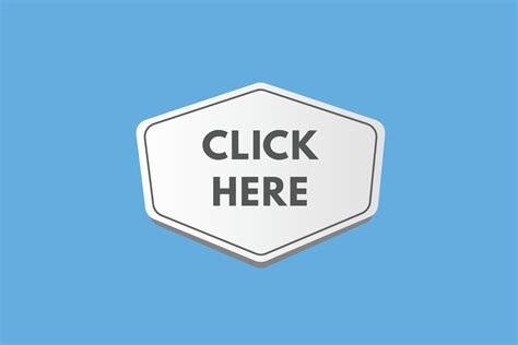 click here text button click here sign icon label sticker web buttons