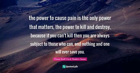 Best Orson Scott Card Enders Game Quotes With Images To Share And