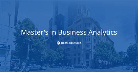 Masters In Business Analytics At Melbourne Institute Of Technology Global Admissions