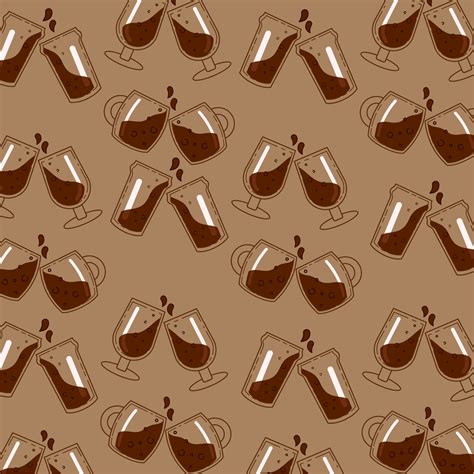 Beer Pattern Background Vector Illustration 32547864 Vector Art At Vecteezy