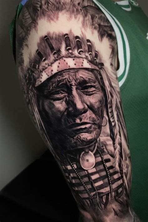 Тату для мужчины Tattoo For Men Native American Tattoo Sleeve Native