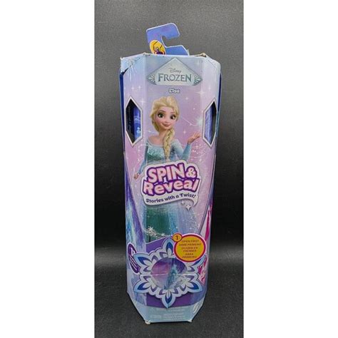 Mattel Toys Disney Frozen Spin Reveal Elsa Doll Playset Accessories