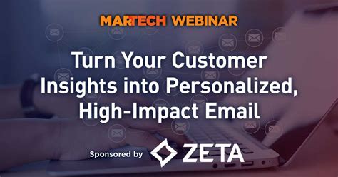 Webinar Turn Your Customer Insights Into Personalized High Impact