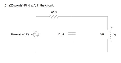 Solved Find V O T In The Circuit Chegg Com