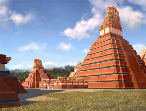 Reconstruction The Mayan City Of Tikal By Chris Beatrice Mayan Cities Tikal Mayan Architecture