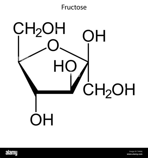 Skeletal Formula Of Fructose Chemical Molecule Stock Vector Image And Art Alamy