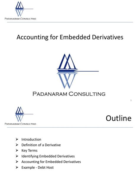 Accounting For Embedded Derivatives Derivative Finance Interest