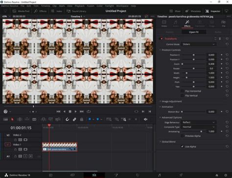 Transforming Scaling Rotating In DaVinci Resolve 18 2024 Edits 101