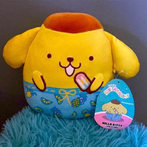 Squishmallows Toys Squishmallow Hello Kitty Pompompurin W Ice Pop Pineapple Pants Nwt 75