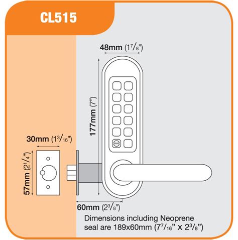 Codelocks CL Mechanical Digital Door Lock