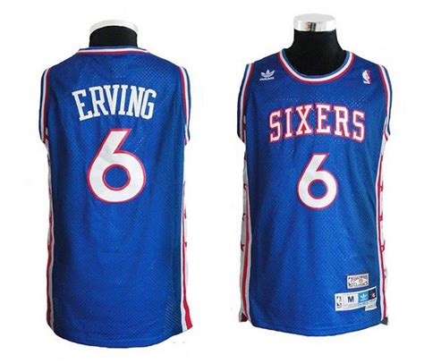 Nba 76ers Julius Erving Retro Blue Jersey
