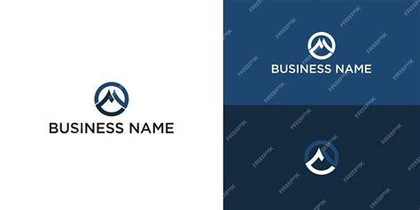 원 모양의 M 문자 로고 디자인 템플릿 터 일러스트레이션 프리미엄 벡터