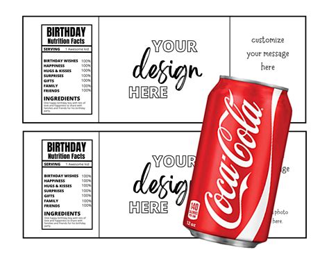 Soda Can Label