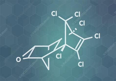 Dieldrin Pesticide Molecule Illustration Stock Image F030 5452 Science Photo Library
