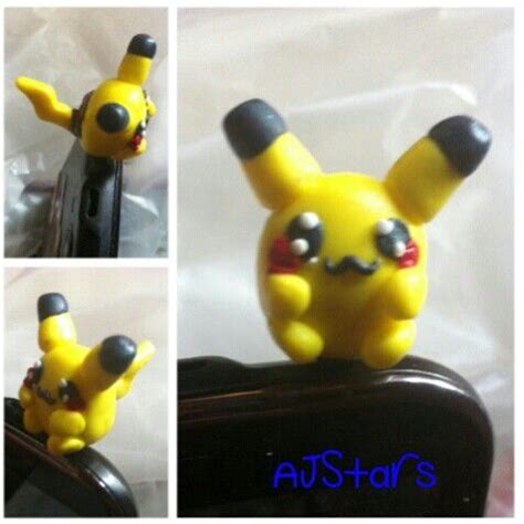 Pikachu Fimo Polymer Clay Anti Dust Plug Polymer Clay Polymer Clay