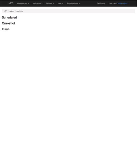 Analytics Configuration Not Displaying Or Executing Issue 199 Yeti Platform Yeti GitHub