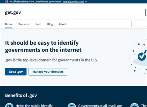 On Manage Get Gov The Gov Logo Should Take User To Get Gov Issue Cisagov Manage Get