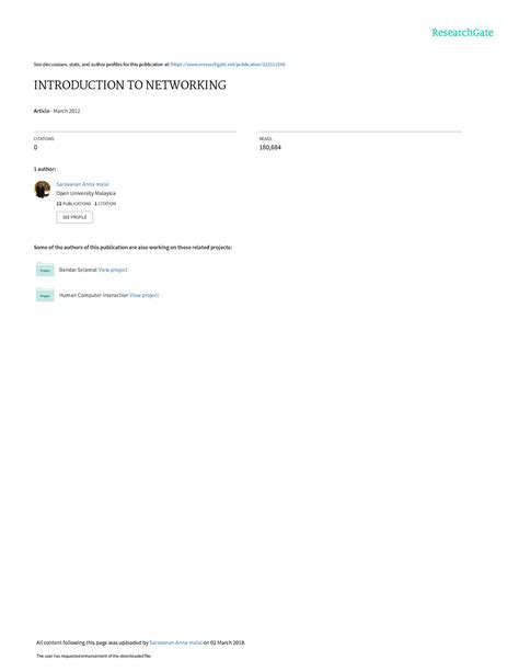 Introductiontonetworking Computer Sciences Courses Networks Computer