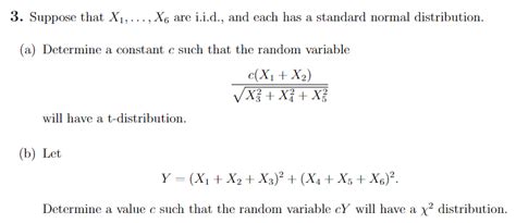 Solved 3 Suppose That X1 X6 Are I I D And Each Has A Chegg Com
