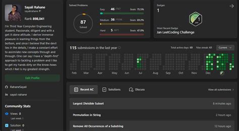 365daychallenge Of Solving Problems On Leetcode Sayali Rahane Posted On The Topic Linkedin