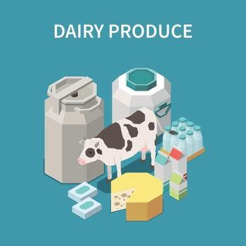 Dairy Production Concept Vector Illustration 2951356 Vector Art At Vecteezy
