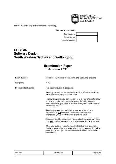 CSCI Final Exam Final Exam CSCI Autumn Page Of Babe Of Computing And Studocu