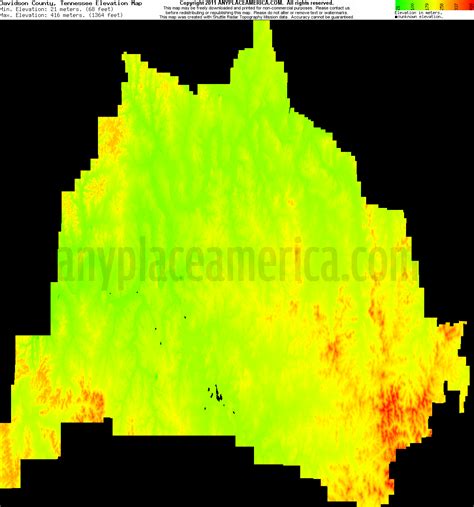 Free Davidson County Tennessee Topo Maps And Elevations