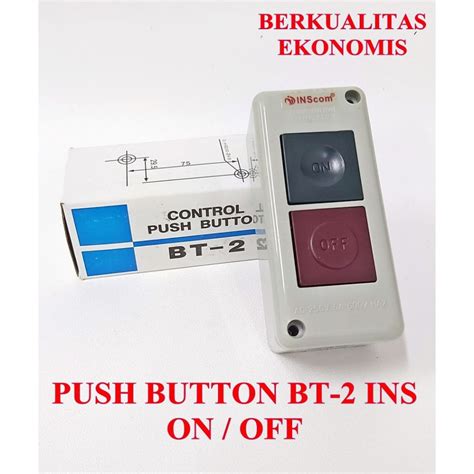 Jual PUSH BUTTON SWITCH ON OFF BT-2 / PUSHBUTTON SAKLAR TAB CONTROL BT - 2 | Shopee Indonesia