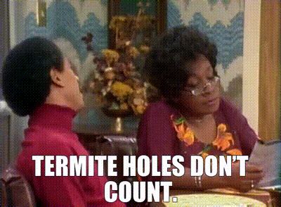 Yarn Termite Holes Dont Count The Jeffersons 1975 S02e07