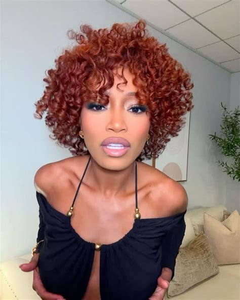 Keke Palmer Ginger Hair Color Hair Photography Curly Hair Styles