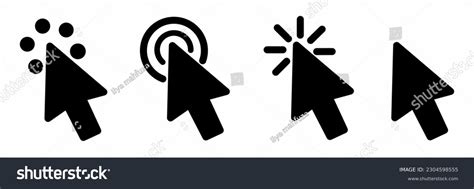 Computer Cursor Illustration Set Computer Cursor Stock Vector Royalty Free 2304598555