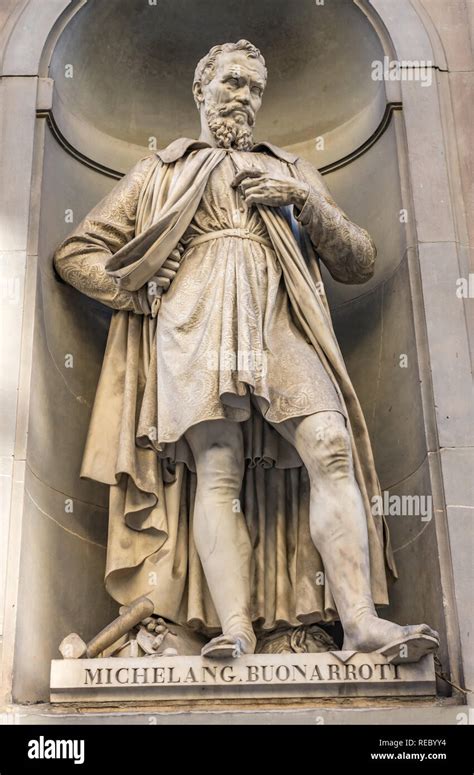 Michelangelo Italian Sculptor Statue Famous Florentine Uffizi Gallery