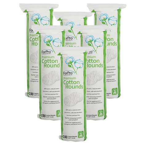 Buy Forpro Premium Cotton Rounds 100 Cotton Non Tearing Lint Free