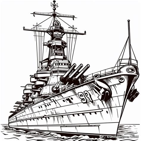 Battleship Coloring Pages Free And Printable
