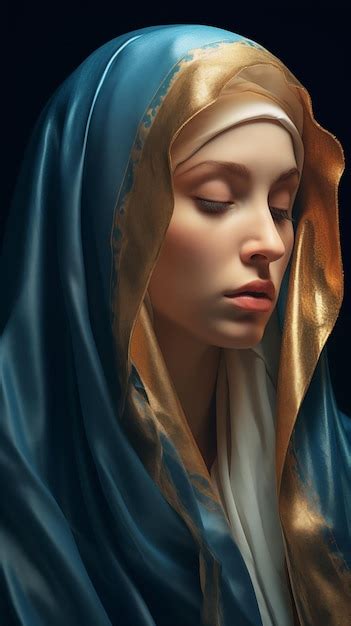 Pintura realista da Virgem Maria Santíssima Virgem Maria Mãe de Deus
