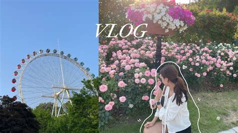 Vlog 직장인브이로그 출근룩 에버랜드 장미 축제🌹7일동안 나의 데일리룩⭐️일상 자라 • 선데이업 • 폴로