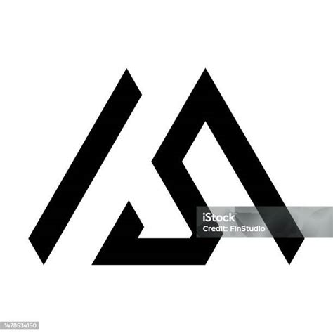 전문적인 혁신적인 이니셜 Sm 로고 및 Ms 로고 레터 Ms Sm 미니멀하고 우아한 모노그램 프리미엄 비즈니스 예술적 알파벳 기호 및 기호 모노그램에 대한 스톡 벡터 아트