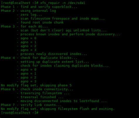 如何扫描和修复 Linux 磁盘错误no Modify Flag Set Skipping Filesystem Flush And
