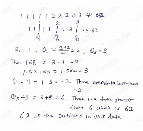 Solved Use The Standard Deviation To Identify Any Outliers In The