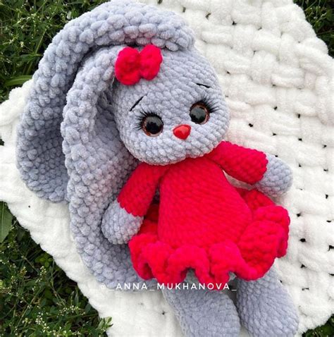 Зайка крючком схема