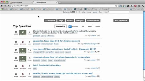 demo history js it youtube