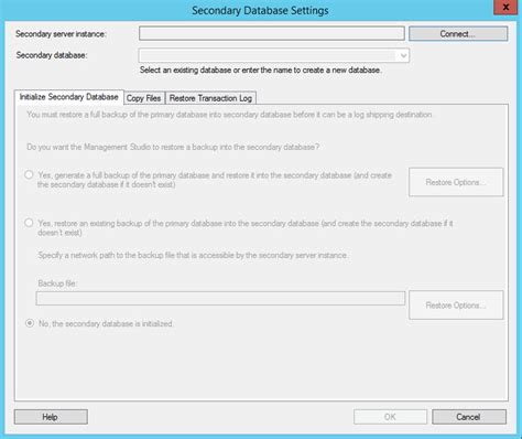 How To Create SQL Server Log Shipping