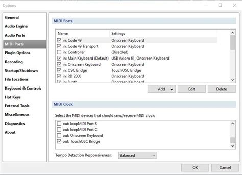 midi clock sync cantabile community