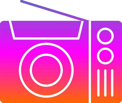 Radio Glyph Gradient Icon 38885385 Vector Art At Vecteezy