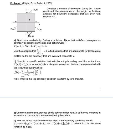 Solved Problem 1 25 ﻿pts ﻿from Prelim 1 2005consider A